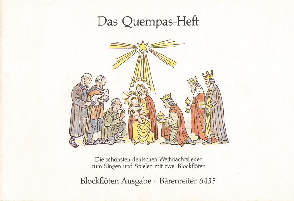 Das Quempas-Heft für 2 Blockflöten (SS/SA) (mit Text) Spielpartitur (36 ...